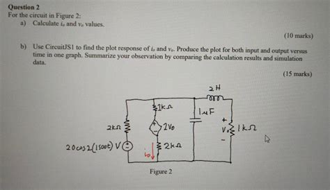 Solved Question For The Circuit In Figure A Calculate Chegg