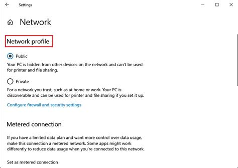 How To Change Network Profile Type In Windows