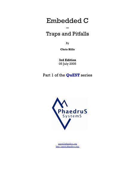 embedded ctraps and pitfalls