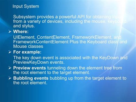Wpf Windows Presentation Foundation A Detailed Overview Version12 Ppt