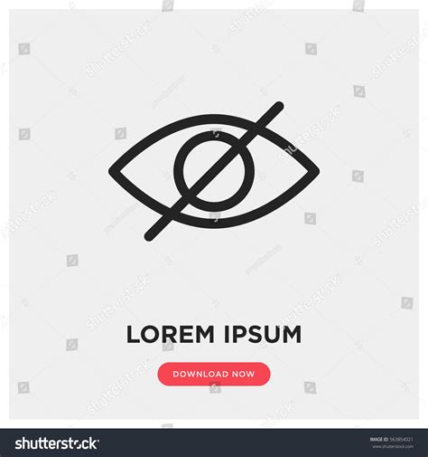 No View Vector Icon Stock Vector Royalty Free Shutterstock