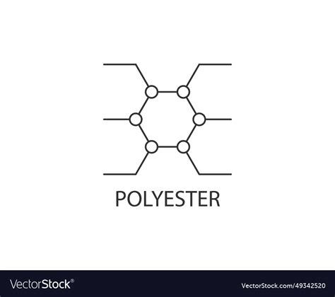 Polyester Fabric Icon Royalty Free Vector Image