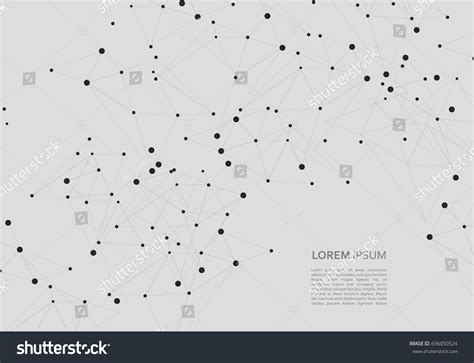 Connection Science Molecule Background Stock Vector Royalty Free