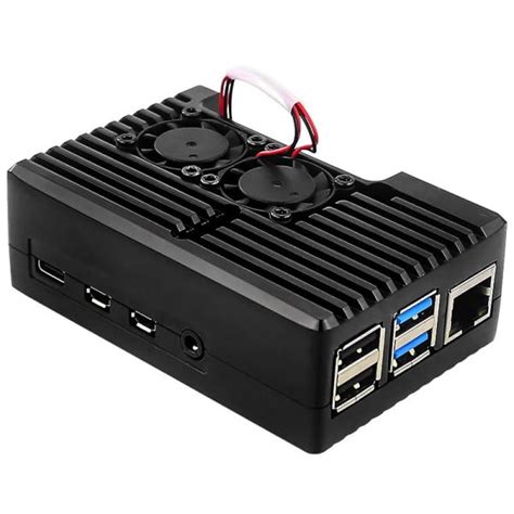 Raspberry Pi Case With Fan For Pi Aluminum MaidaTech