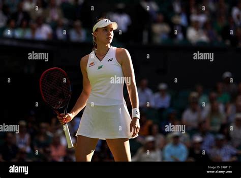 Elena Rybakina In Action Against Alize Cornet Not Pictured On Day