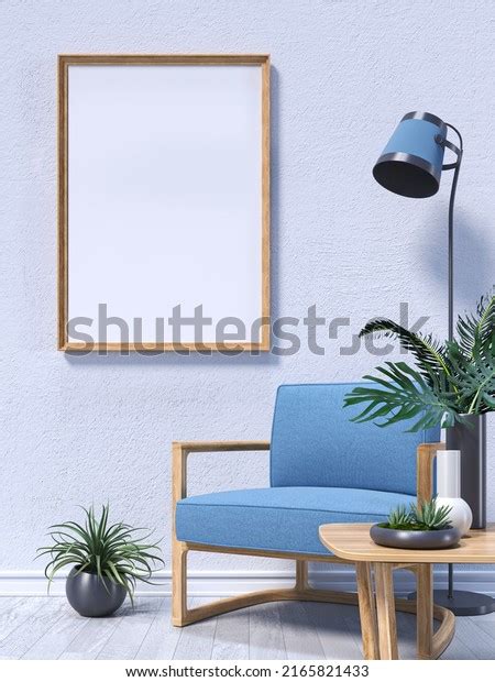 2개의 식물이 있는 포스터 프레임 모의 스톡 일러스트 2165821433 Shutterstock