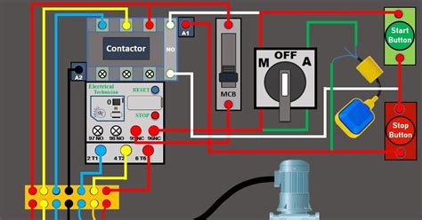 On Video Auto Manual DOL Starter Connection With Selector Switch Wire Sensor Electrical And