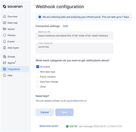 Webhook Soveren Documentation