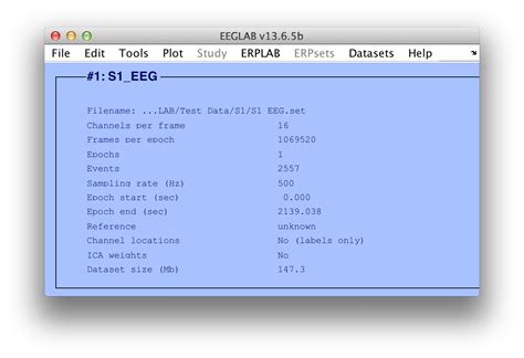 Example 1 The Worlds Simplest Eeglab Erplab Script Ucdavis Erplab