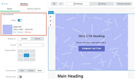 How To Add An Image Behind A Text Block Klaviyo Community