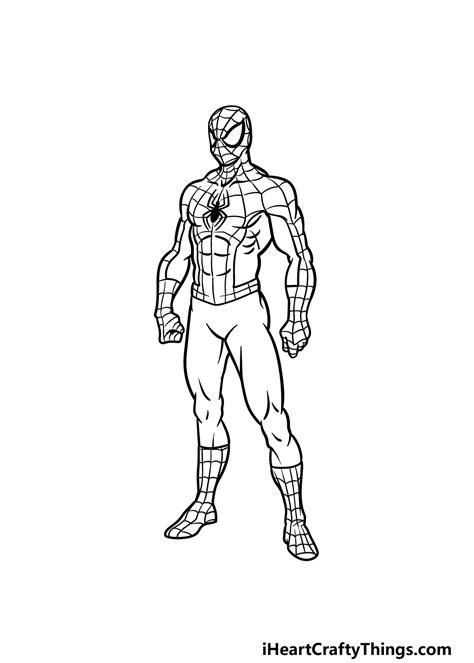 How To Draw Spiderman Easy Step By Step Mecham Shissing