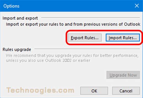 Outlook Error Reading The Rules From The Server