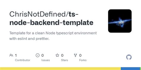 GitHub ChrisNotDefined Ts Node Backend Template Template For A Clean Node Typescript