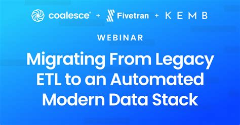 Migrate From Legacy Etl To An Automated Data Stack Webinar
