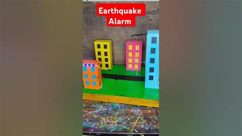 Earthquake Alarm Science Project Scienceproject Science Youtube