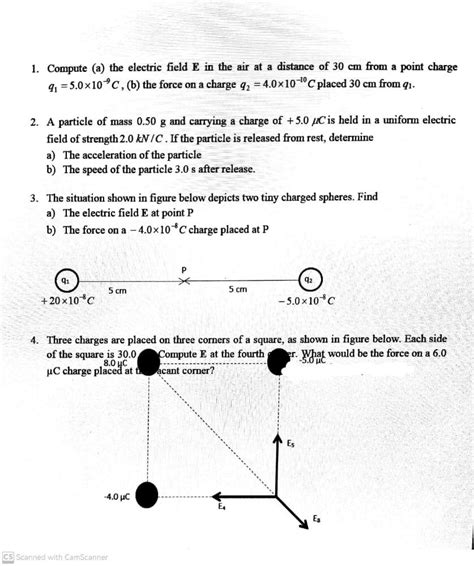 [solved] 1 compute a the electric field mathbf{e}