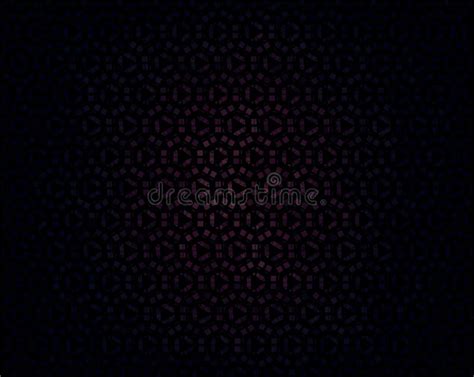Black Vector Modern Geometric Ornament On Black Background Abstract Digital Image Stock