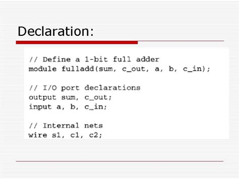 Verilog Hdl Introduction Vlsi Group Daiict Kishore Aditya