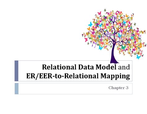 3 Relational Data Model And Relational Mapping Relational Data Model And Ereer To Relational