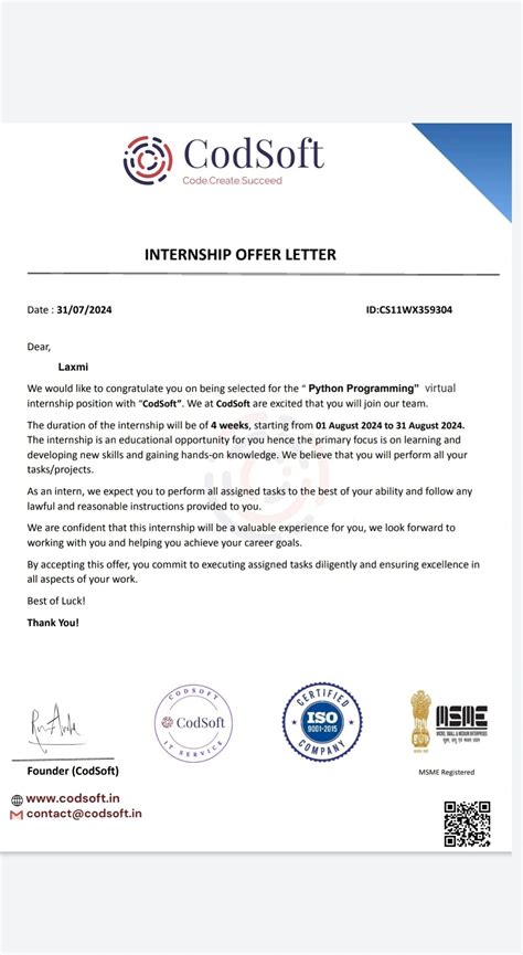 Laxmi Patil On Linkedin Codesoft Internship