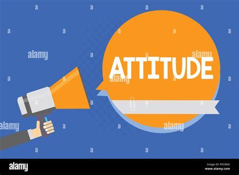Text Sign Showing Attitude Conceptual Photo Settled Way Of Thinking Or Feeling About Something