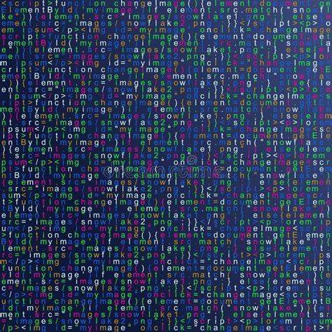 Programming Code Background Stock Vector Illustration Of Html Java