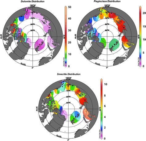 Mineral Distribution Plots Of The Three Identified Primary Minerals Download Scientific