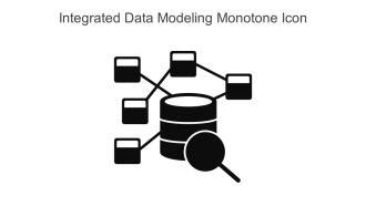 Integrated Data Modeling Monotone Icon In Powerpoint Pptx Png And Editable Eps Format PPT Template