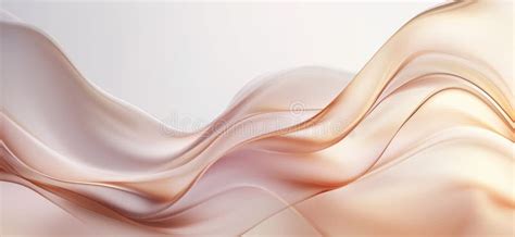 Abstract Flowing Waves In Soft Pastel Colors Creating A Serene And Elegant Background Ideal For
