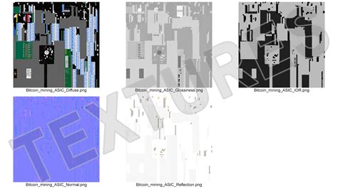 bitcoin mining asic 3d model 49 3ds blend c4d fbx max ma lxo