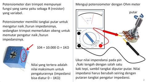 Potensiometer Dan Trimpot Resistor Dengan Nilai Impedansi Yang Dapat