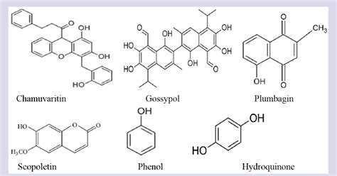 Some Phenolic Compounds Download Scientific Diagram