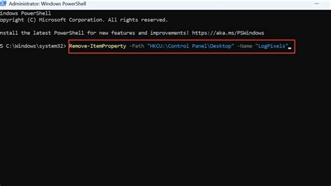modify custom scaling using powershell