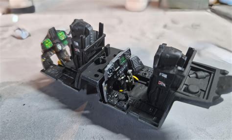 Wip F 15e Strike Eagle From Gwh 1 48 7 Hours Of Work On The Cockpit R Modelmakers