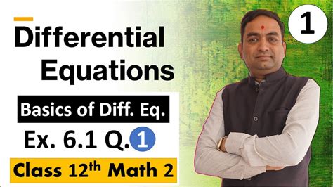Differential Equations Class Th Exercise Part YouTube