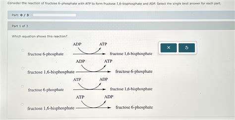 Solved Consider The Reaction Of Fructose 6 Phosphate With