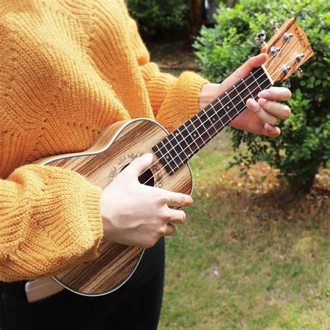 21 Inch Portable Soprano Ukulele 15 Fret Four Stri Grandado 21 Inch Portable Soprano Ukulele 15 Fret Four Stri Grandado
