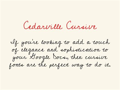 Cursive Fonts On Google Docs Hand Picked