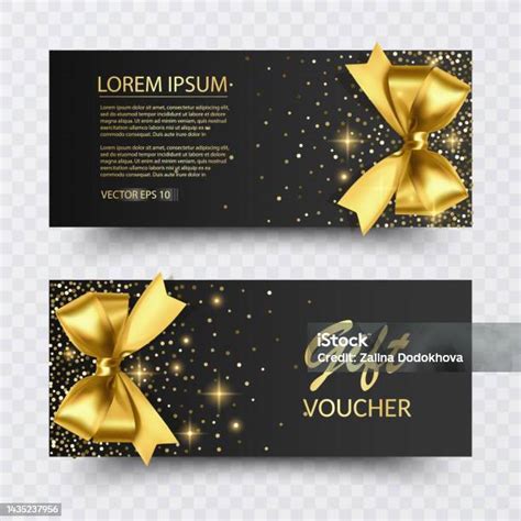 다채로운 Vip 파티 배너 템플릿 세트 보케 빛과 황금빛 활 배경 벡터 일러스트 레이 션 12월에 대한 스톡 벡터 아트 및 기타 이미지 Istock