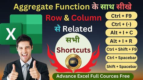 Excel Tutorial For Beginners In Hindi Insert Delete Hide Show Row And