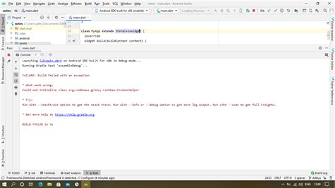 Failure Build Failed With An Exception · Issue 68279 · Flutter