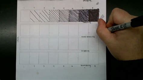 Cross Hatching Value Scale Youtube