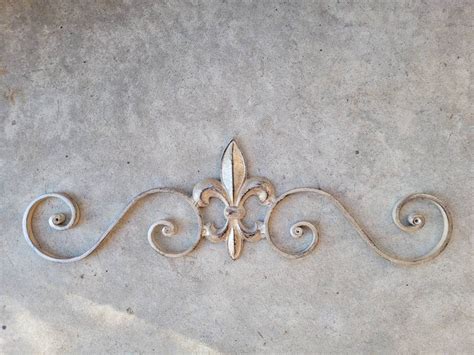 Cast Iron Fleur De Lis Topper Pediment Metal Art Pick Your Color