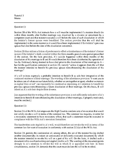 Tutorial 3 Memo Memo For Possible Long Question Tutorial 3 Memo Question I Section 2b Of