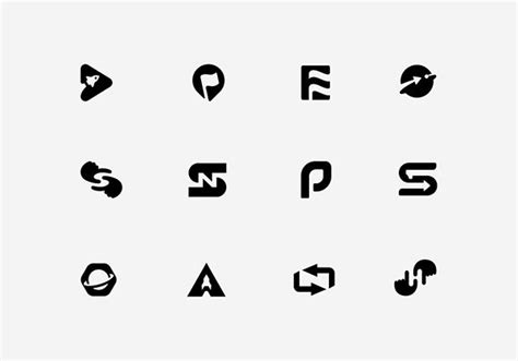 Negative Space Logo Collection On Behance Negative Space Logos Logo