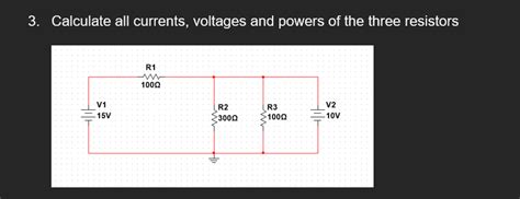 solved calculate all currents voltages and powers of the