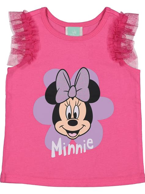 Pink Minnie Mouse Vest Tops Pep