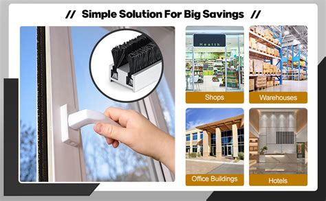 Pushglossy 2 Pcs 42 Inch Commercial Door Weather Stripping