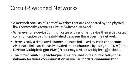 Switching Types Circuit Packet And Message Pptx Computer Networking Computing