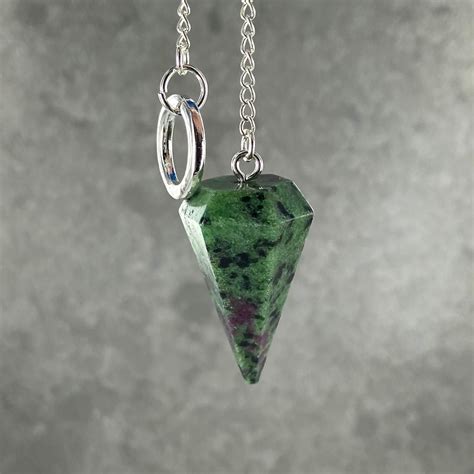 Ruby Fuchsite Pendulum Crystal Life Australia